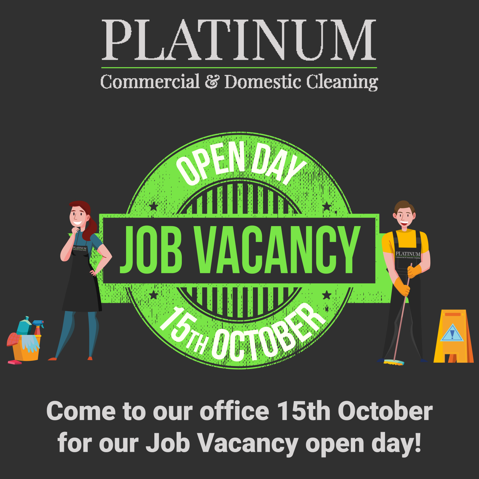 Job Vacancies Open Day - Cleaning Services Ipswich